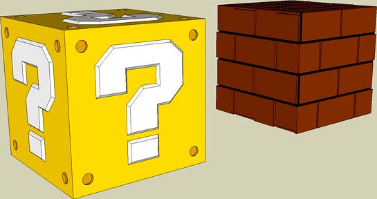 Super mario Blocks 3d model