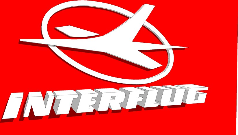Logo - Interflug 3d model