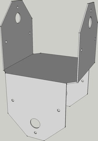 Simpson BC4 Post Base/Cap 3d model