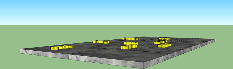 8'X4' Bluestone Pad 3d model