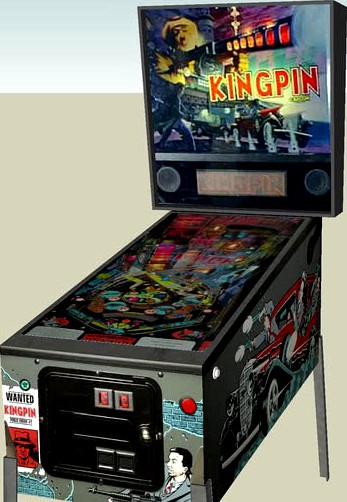 Kingpin pinball machine 3d model
