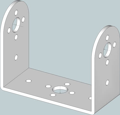 Servo Bracket U - s 3d model