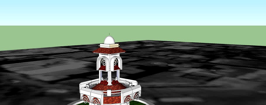 Cheragi Pahar Monument 3d model