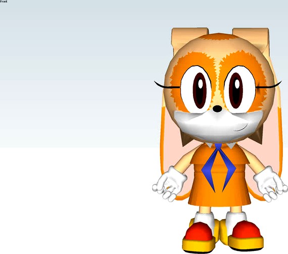 Cream the Rabbit 3d model