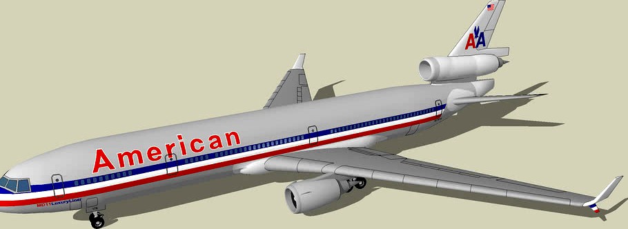 American Airlines (1994) - McDonnell Douglas MD-11 3d model