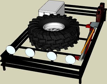 rock crawler/mudder roof rack 3d model