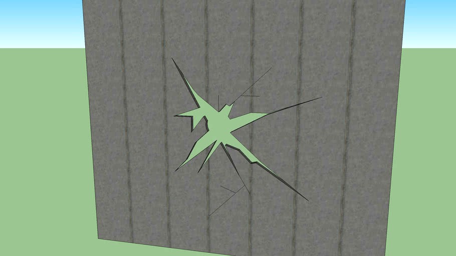 Shattered Iron slab 3d model