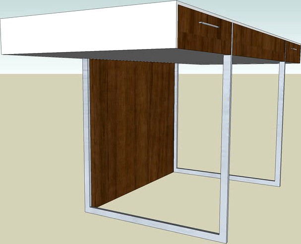 BDI Format Desk 3d model
