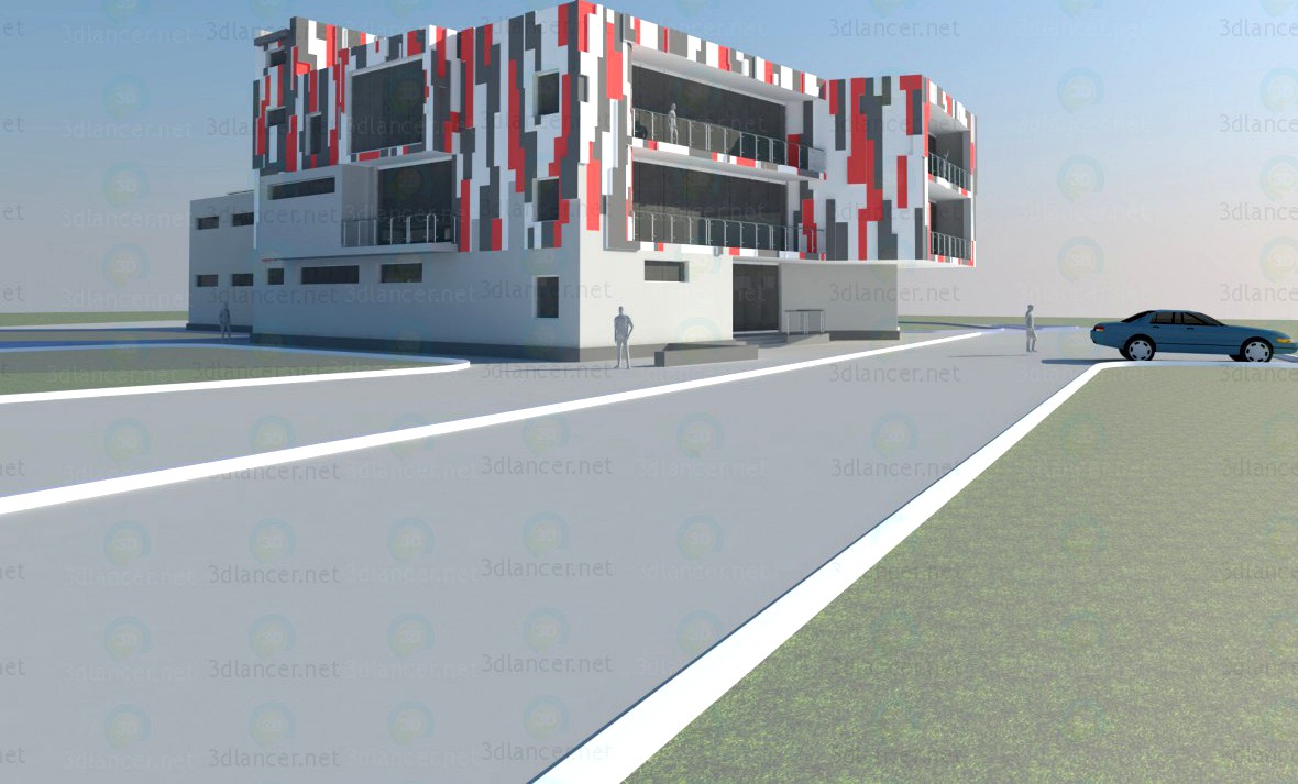 3D Model Shopping Center