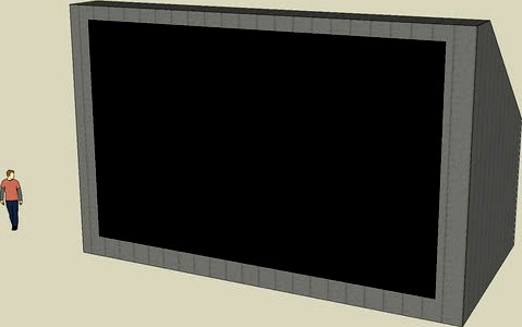 giant tv 3d model