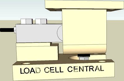 Load cell and weighing assembly 3d model