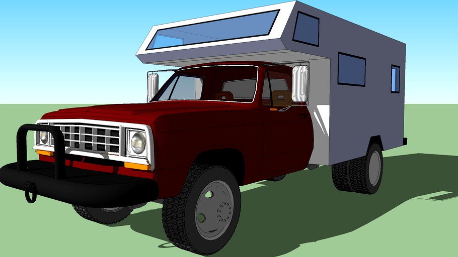1976 Dodge D300 4x4 Overlander 3d model
