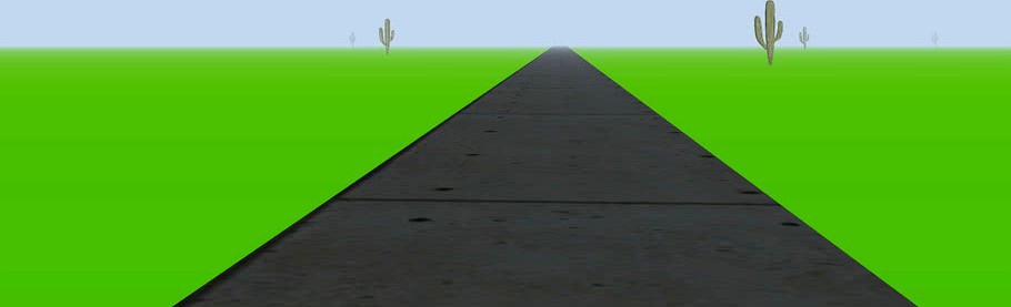 Runway game 3d model