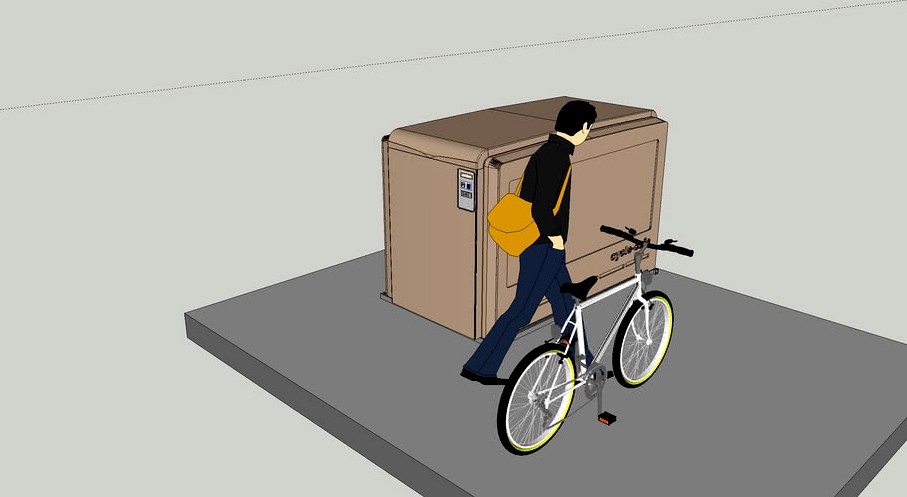 CycleSafe ProPark bicycle locker 3d model