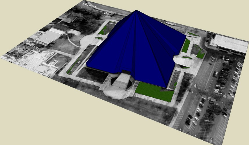 California State University, Long Beach THE WALTER PYRAMID 3d model