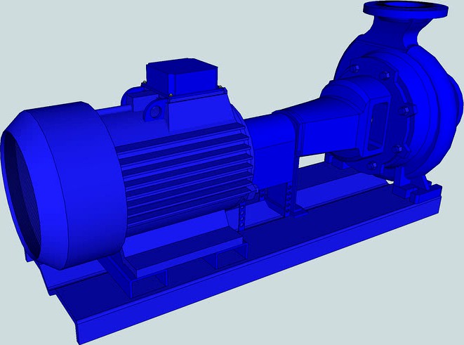 Pompe Centrifuge ETANORM 3d model