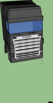 scania r 620 in construction 3d model