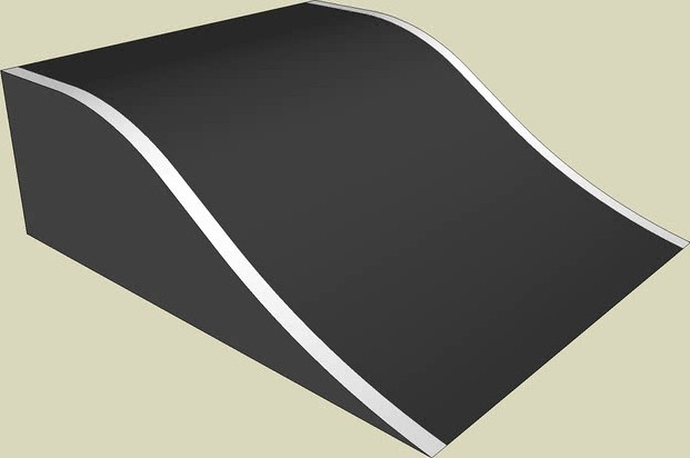 FMX Ramp Series 1: Landing Ramp 3d model