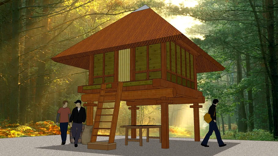 IFUGAO HOUSE - PHILIPPINES 3d model