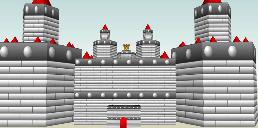 Bowser Castle 3d model