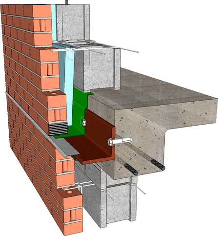 01.501 Brick & Block Cavity Wall Relieving Angle 1 3d model