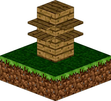 Minecraft - Shelf - mod 3d model