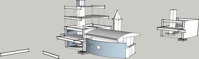 steel structure 3d model