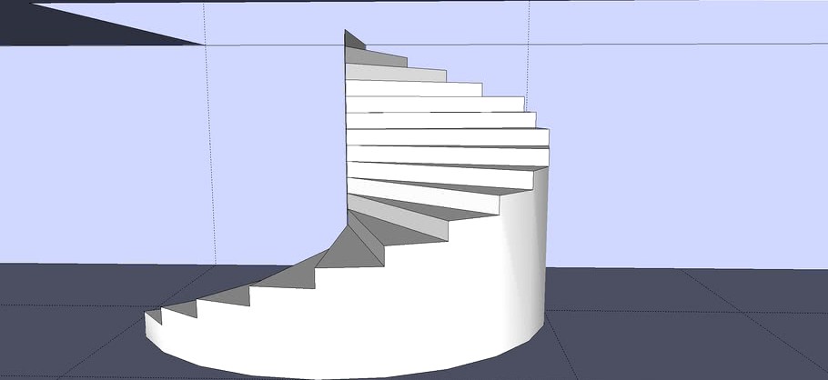 Basic spiral staircase 3d model