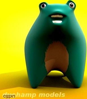 Tubby cartoon character3d model