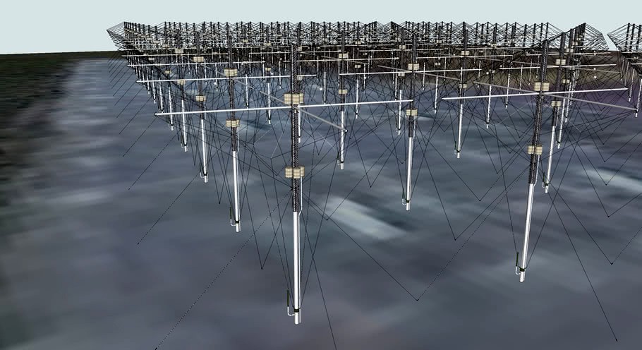 HAARP Field Antenna Array 3d model