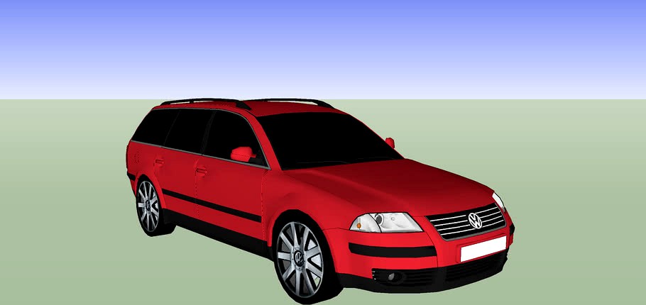 VW Passat B5 Variant 3d model