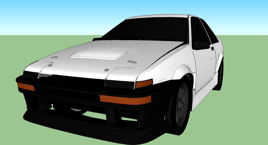 toyota corolla ae86 3d model