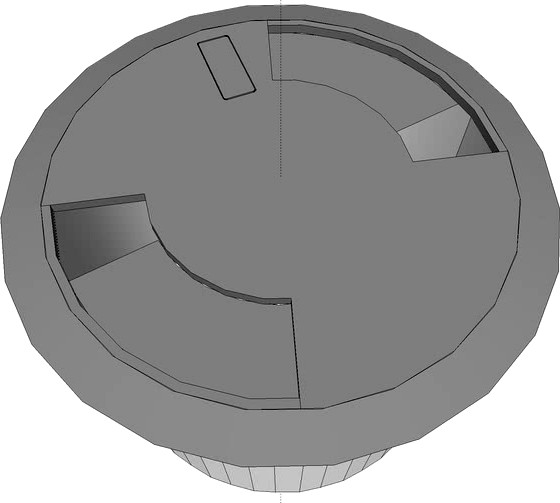 Legrand Wiremold Evolution 8AT Pokethru 3d model