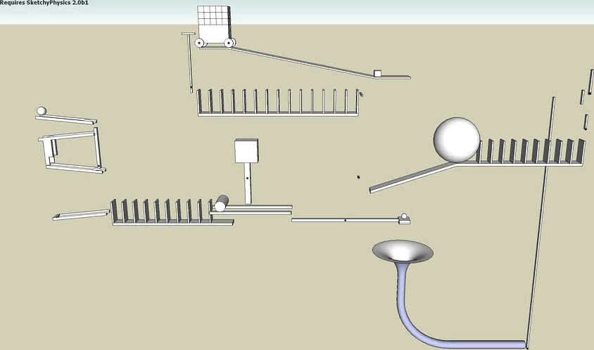 Rube Goldberg Machine 3d model