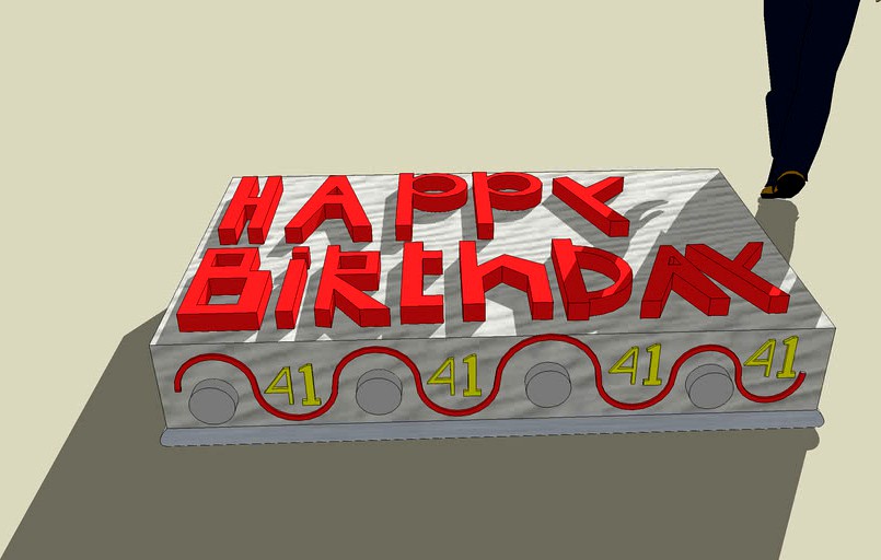Happy Birthday Dad 3d Model