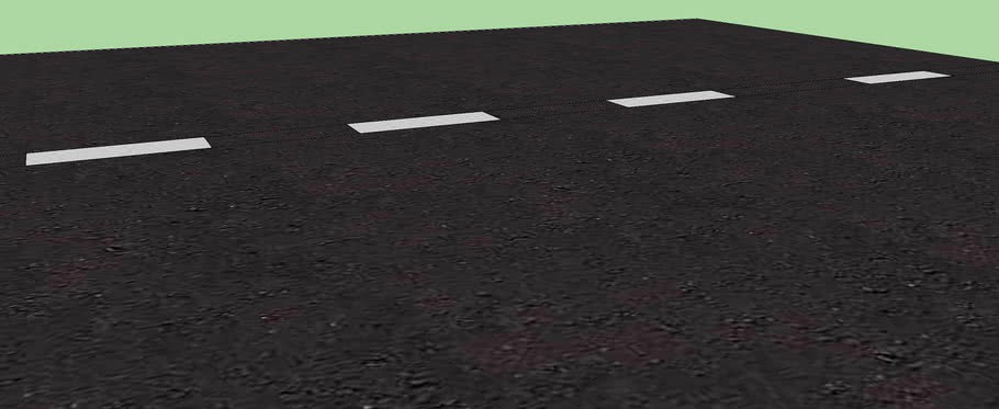 carte route simple 3d model