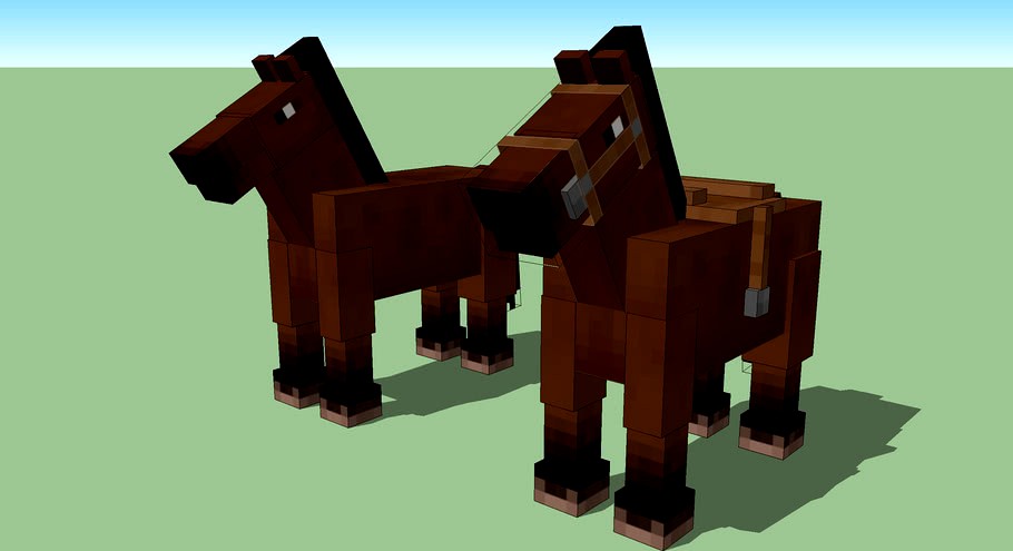 Minecraft Horse 3d model