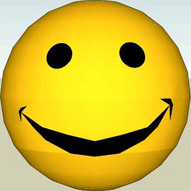 Smiley face 3d model