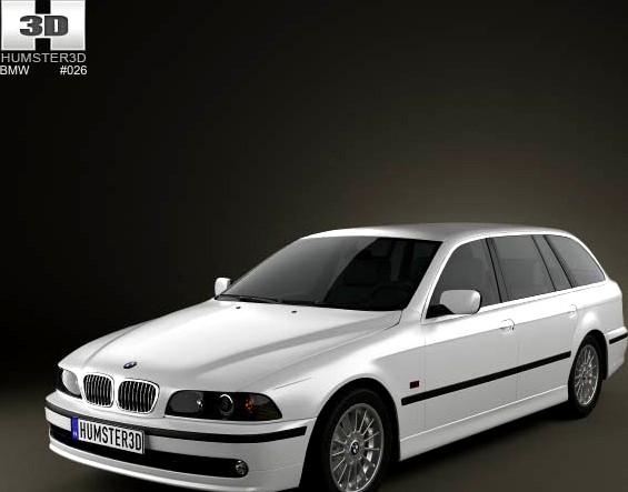 3D model of BMW 5 Series E39 Touring (1995-2003)
