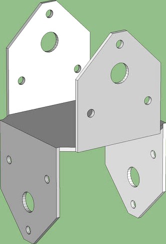 Simpson BC4 fastener 3d model