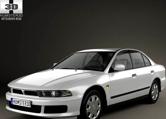 3D model of Mitsubishi Galant sedan 1996