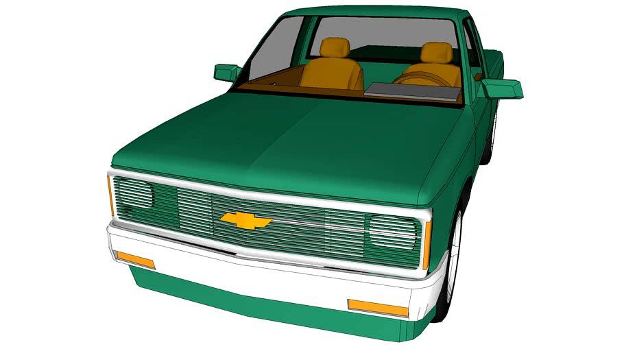 CHEVROLET CHEVY S-10 ZQ8 TRUCK 1987 3d model