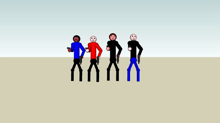 Human resistance 3d model