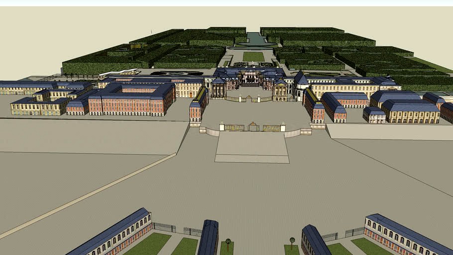 CHATEAU DE VERSAILLES 1770 3d model