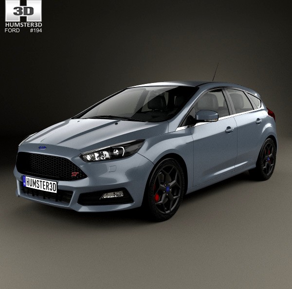 3D model of Ford Focus ST 2015