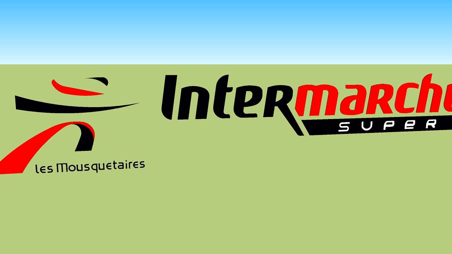 Logo intermarché 3d model