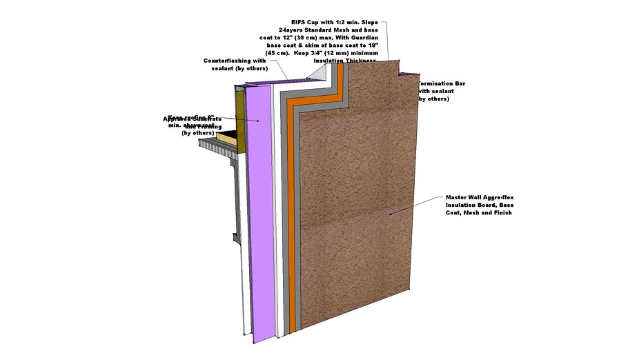 Aggre-flex EIFS Parapet 3d model