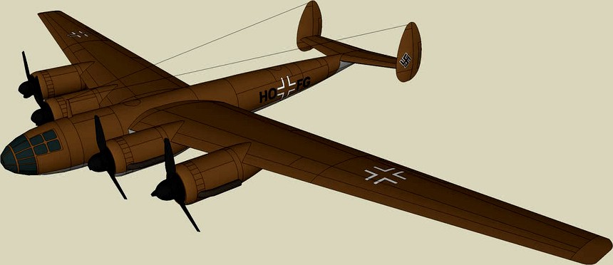 Messerschmitt ME 264 3d model