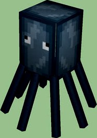 minecraft squid 3d model