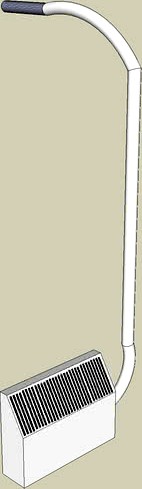 Heater Radiator - Sketchup 7. 3d model